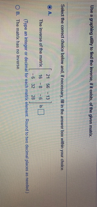 Solved Use a graphing utility to find the inverse, if it | Chegg.com