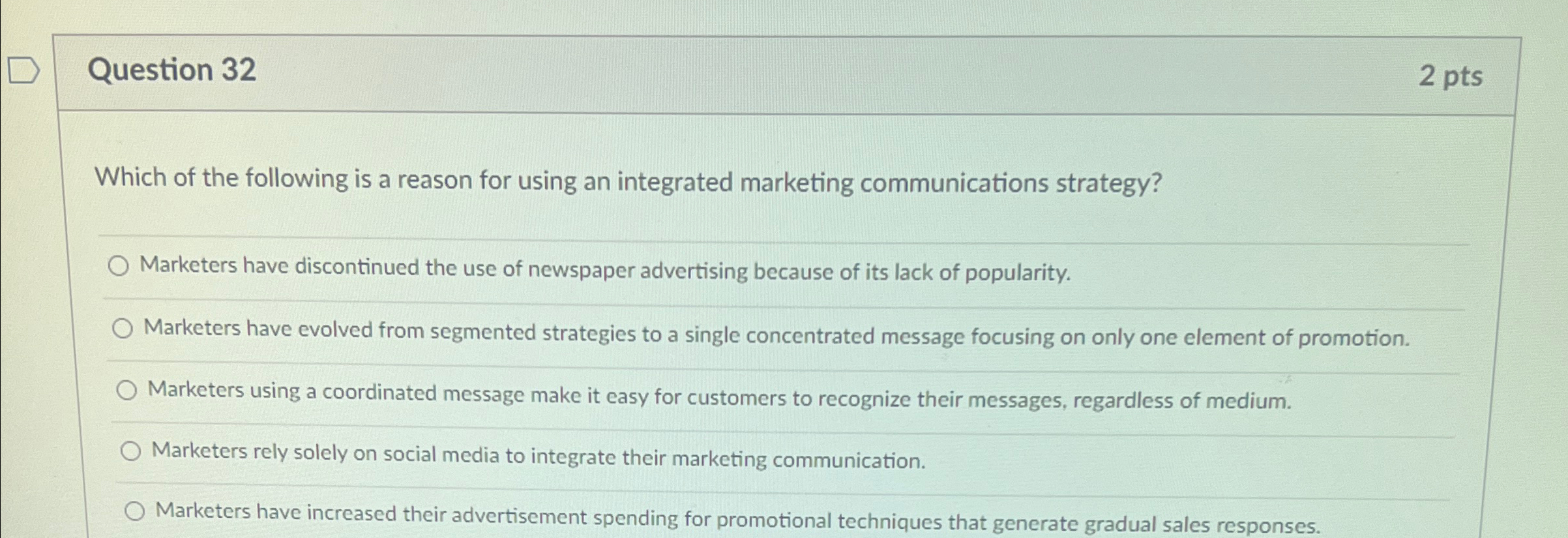 Solved Question 322 ﻿ptsWhich of the following is a reason | Chegg.com