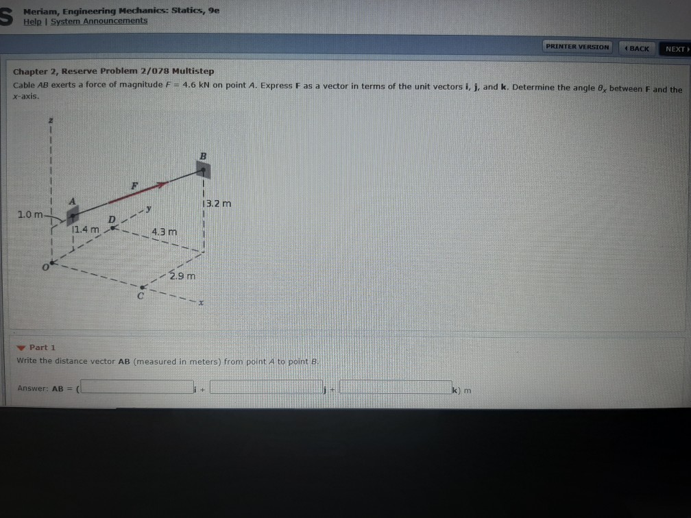 Solved Meriam, Engineering Mechanics: Statics, 9e Help | Chegg.com