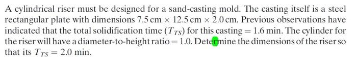 Solved A cylindrical riser must be designed for a | Chegg.com