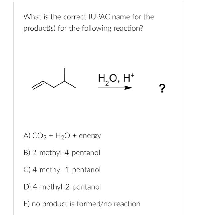 Solved The following structure is named by selecting the | Chegg.com