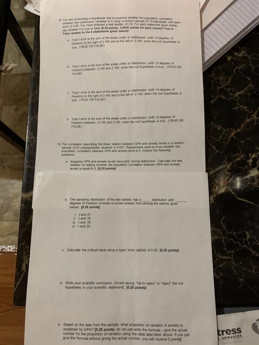 TRUE TRUE OR FALS Ty 2145 TRUE OR FALSE en te wom der | Chegg.com