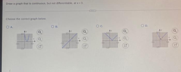 Solved Draw a graph that is continuous, but not | Chegg.com