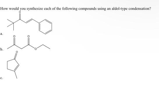 Solved How would you synthesize each of the following | Chegg.com