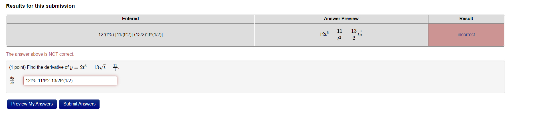 Solved \table[[Entered,Answer | Chegg.com