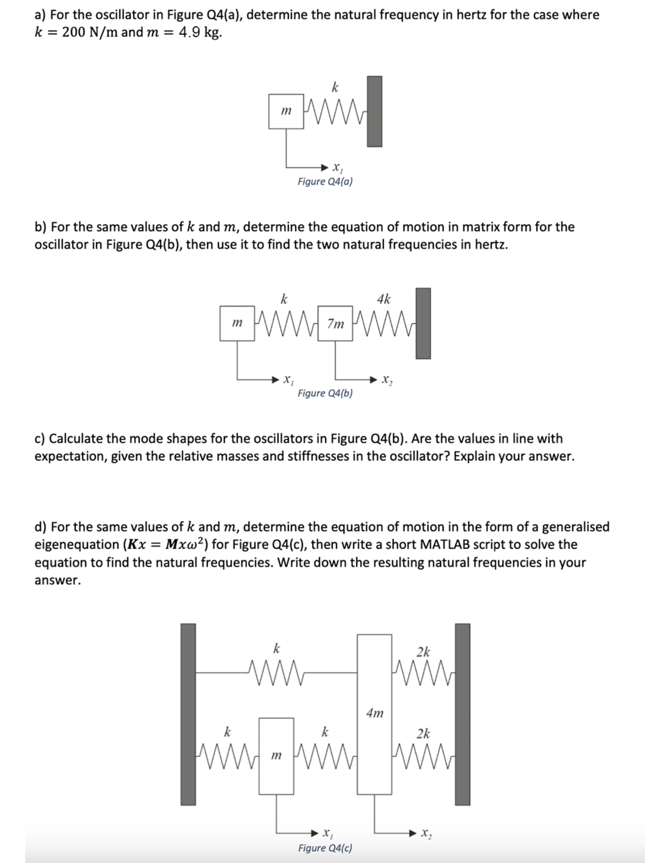 Solved a) ﻿For the oscillator in Figure Q4(a), ﻿determine | Chegg.com