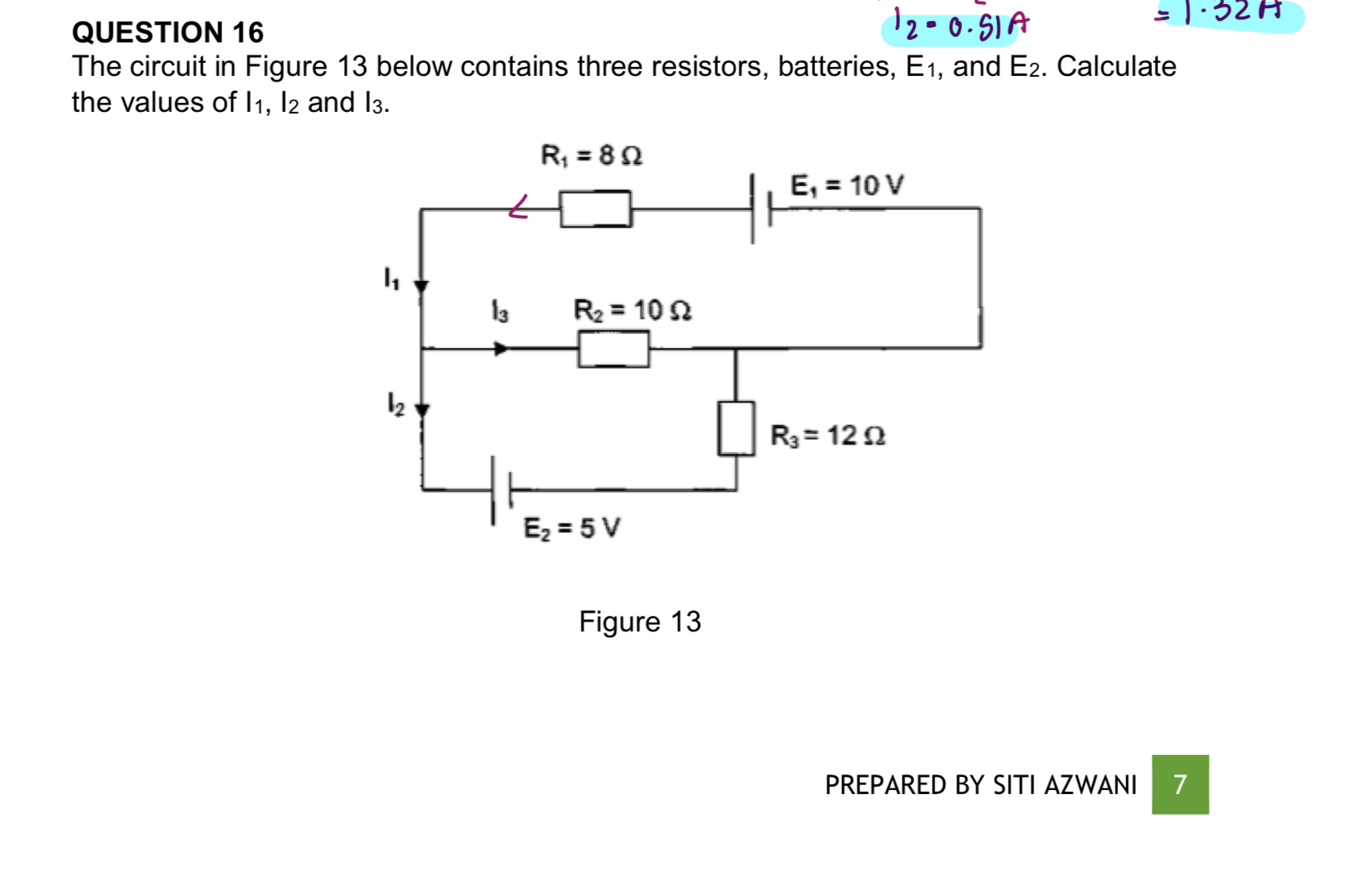 Solved QUESTION 16The circuit in Figure 13 ﻿below contains | Chegg.com