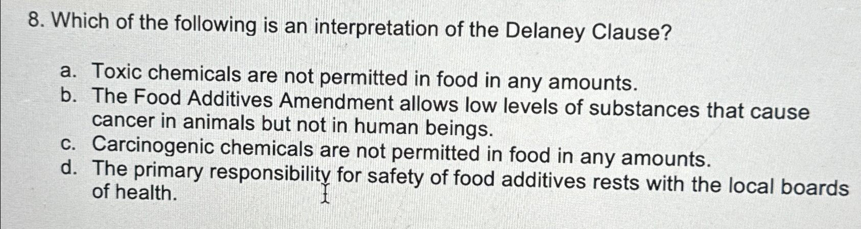 Solved Which of the following is an interpretation of the | Chegg.com
