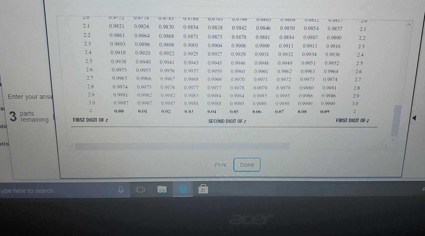 Solved Homework: ch 5b (Normal Distribution) Score: 0 of 1 | Chegg.com