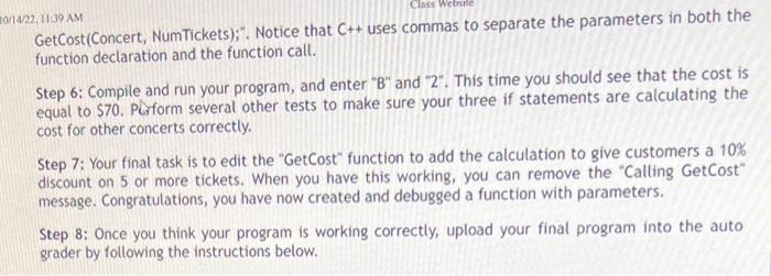 Solved Step 1: Copy this program into your C++program | Chegg.com