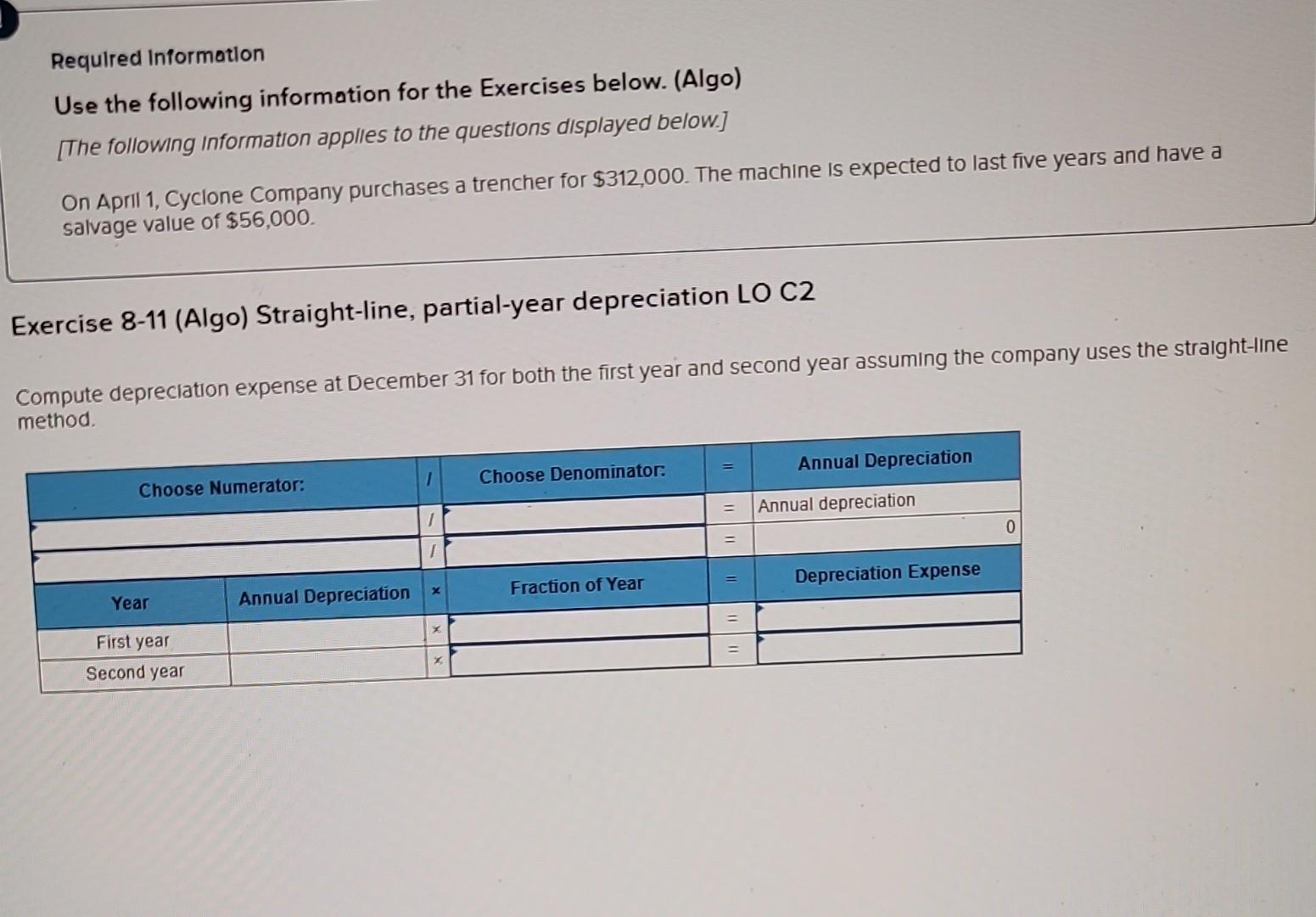 Solved Requlred Information Use the following information | Chegg.com