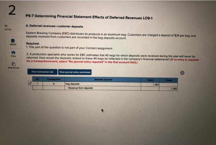Solved 2 P9-7 Determining Financial Statement Effects of | Chegg.com Solved 2 P9-7 Determining Financial Statement Effects of | Chegg.com