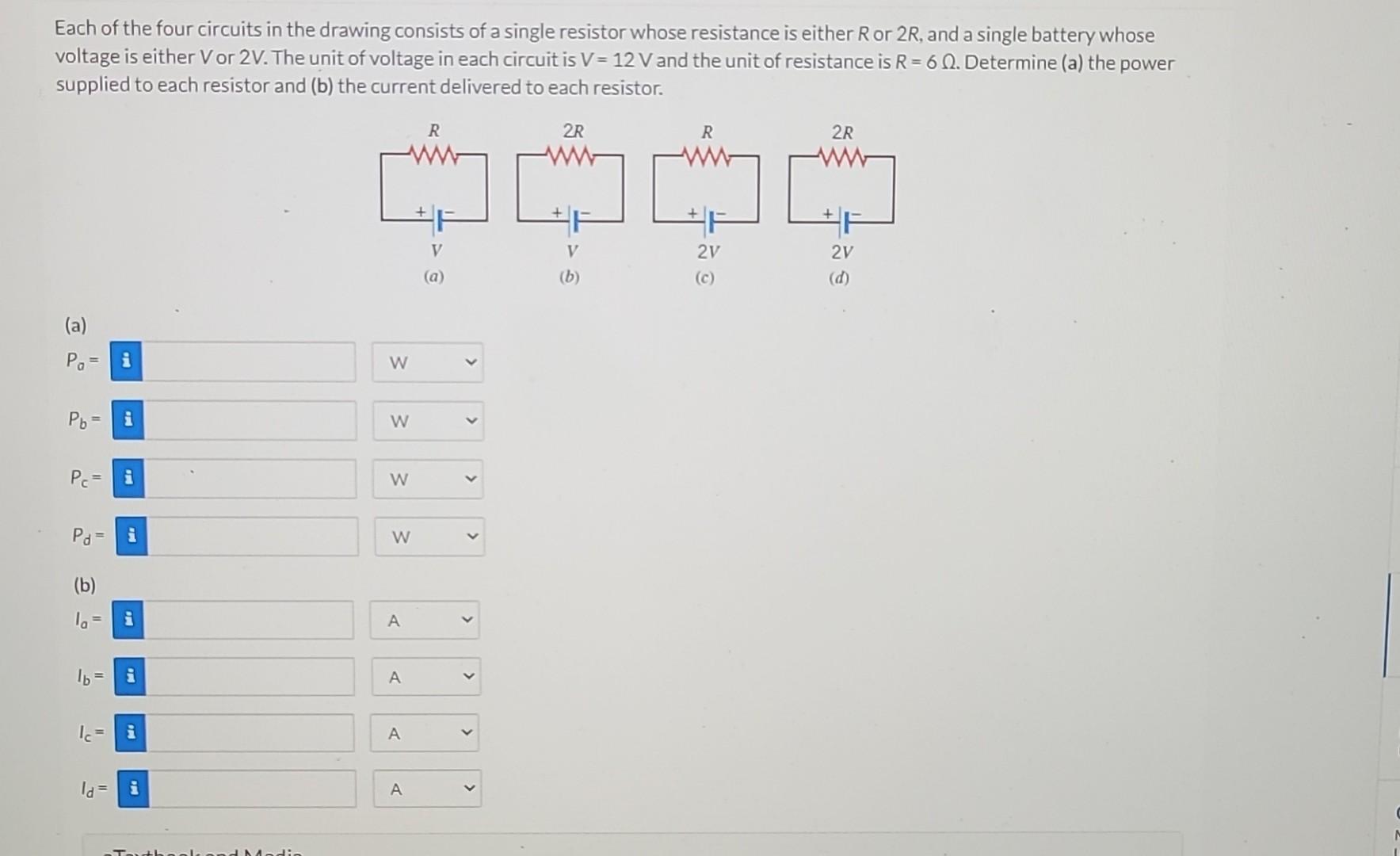 Solved Each of the four circuits in the drawing consists of | Chegg.com