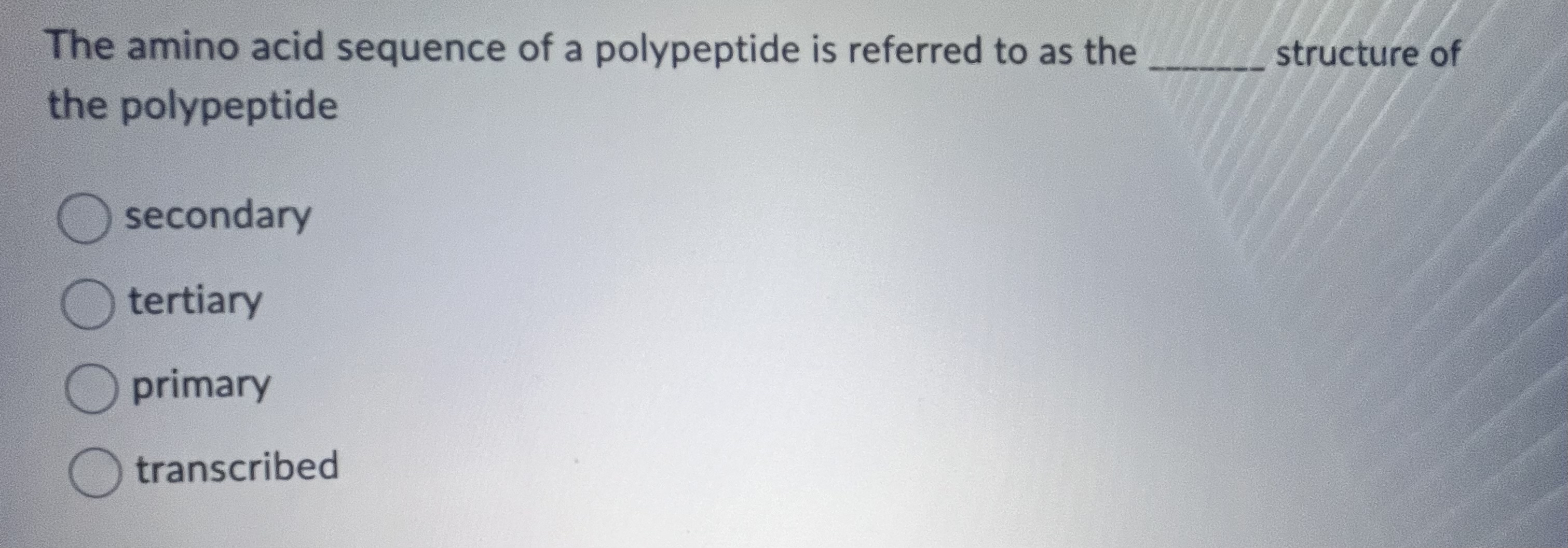 Solved The amino acid sequence of a polypeptide is referred | Chegg.com