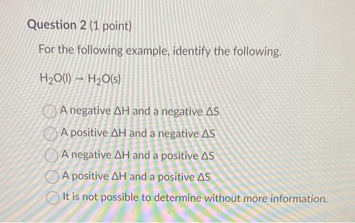 Solved For the following example, identify the following. | Chegg.com