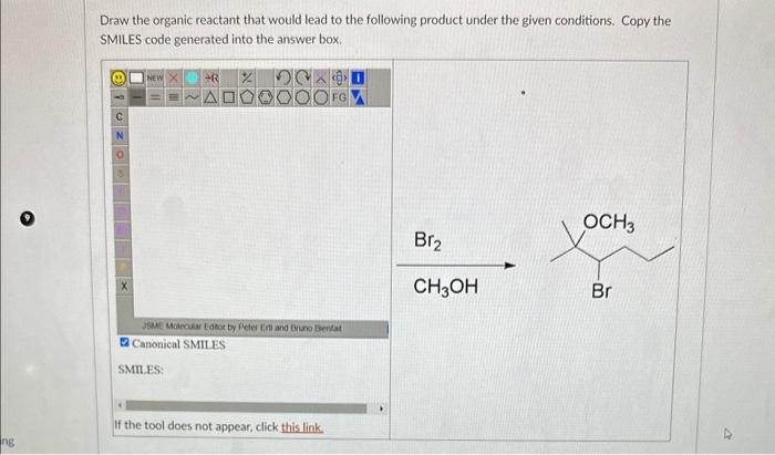 Solved Draw the organic product of the following reaction | Chegg.com