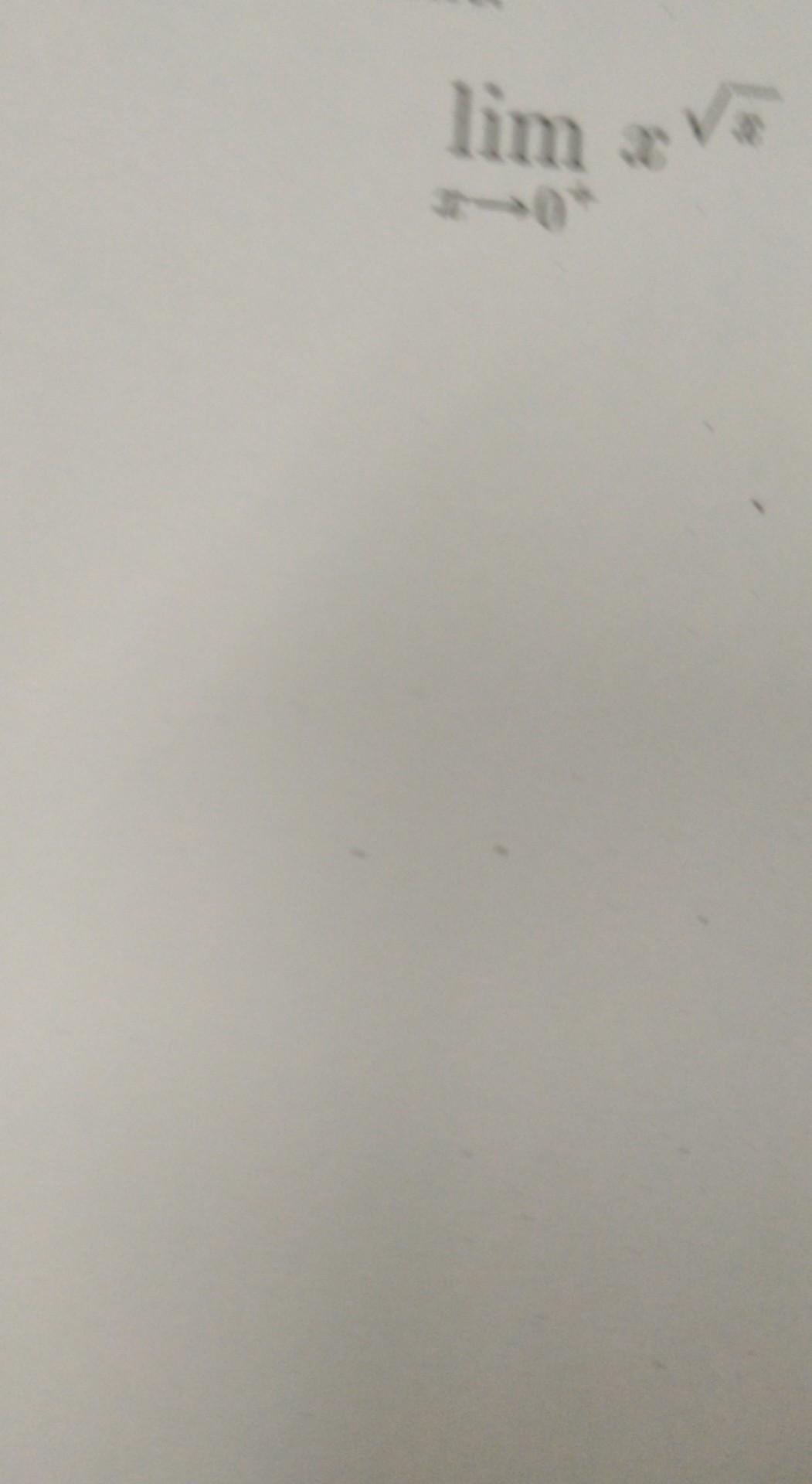 Solved limx→0+xx | Chegg.com