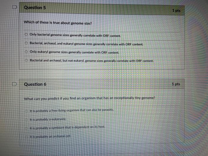 Solved Question 1 1 pts Why was metagenomics so useful in | Chegg.com