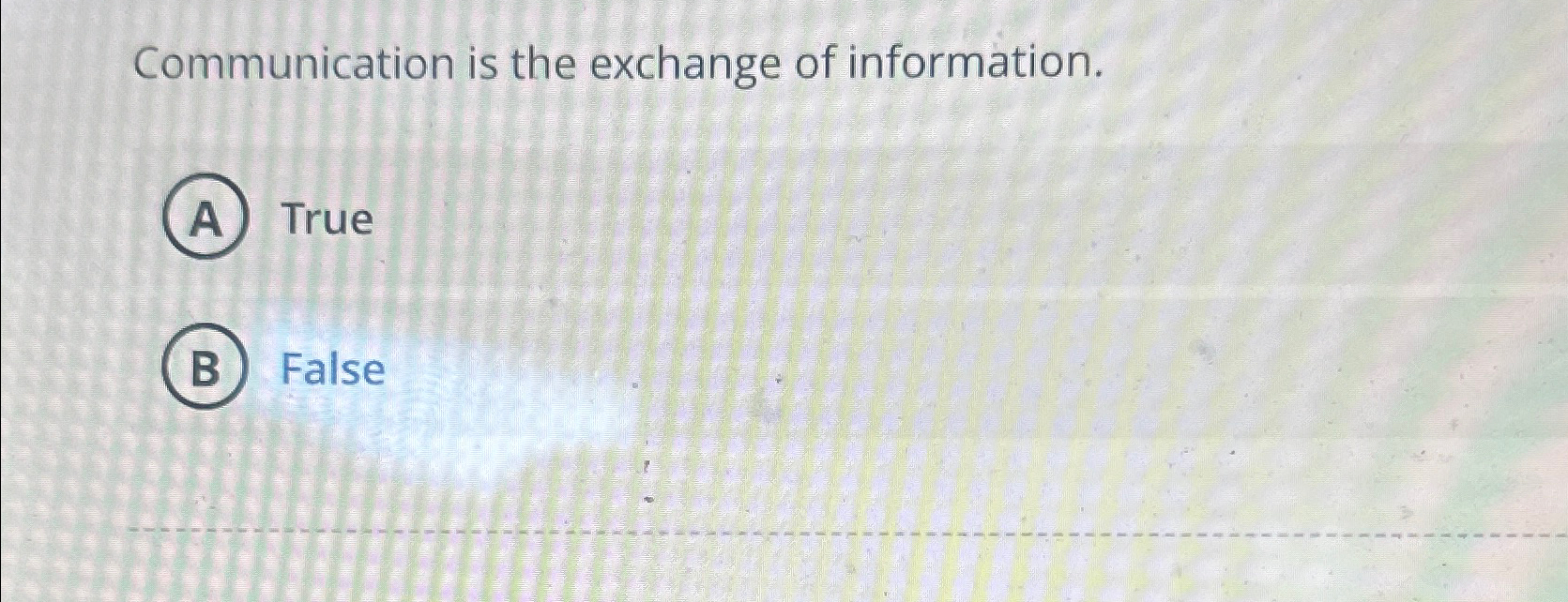 Solved Communication is the exchange of | Chegg.com