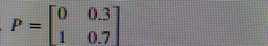 Solved determine whether the stochastic matrix P is regular. | Chegg.com Solved determine whether the stochastic matrix P is regular. | Chegg.com