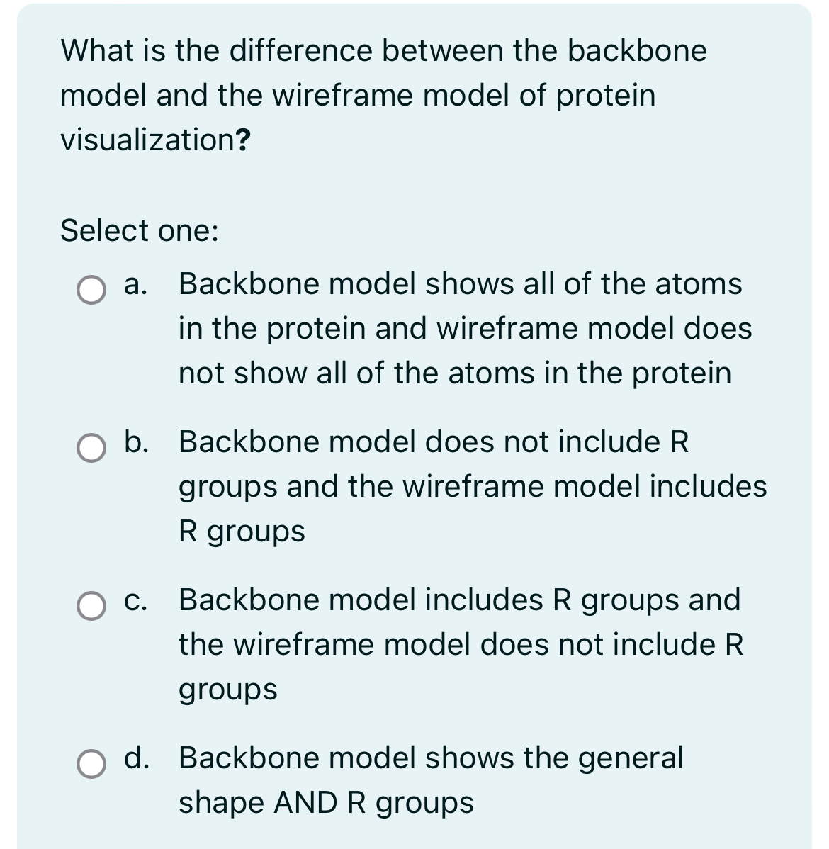 Solved What is the difference between the backbone model and | Chegg.com