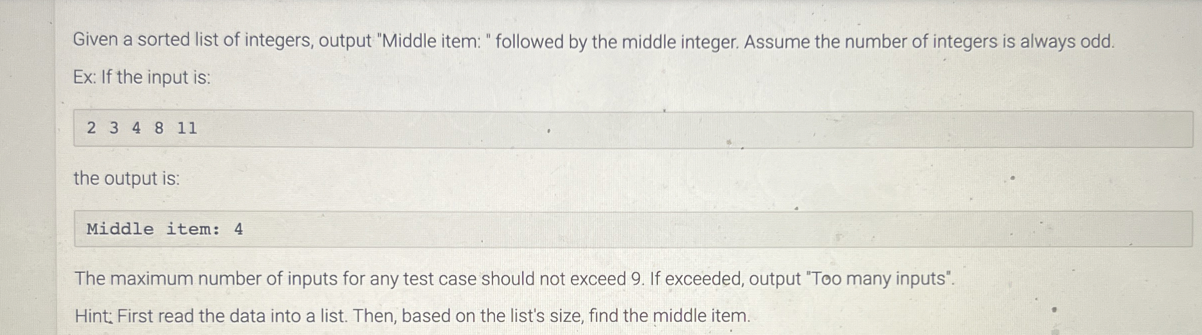 Solved Python*** ﻿PLEASE type in the code***Given a sorted | Chegg.com