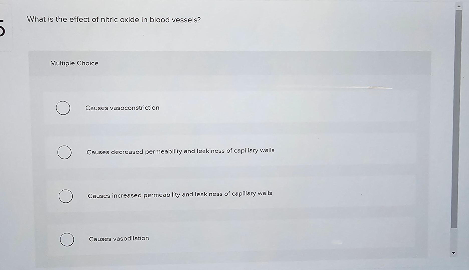Solved What is the effect of nitric oxide in blood | Chegg.com
