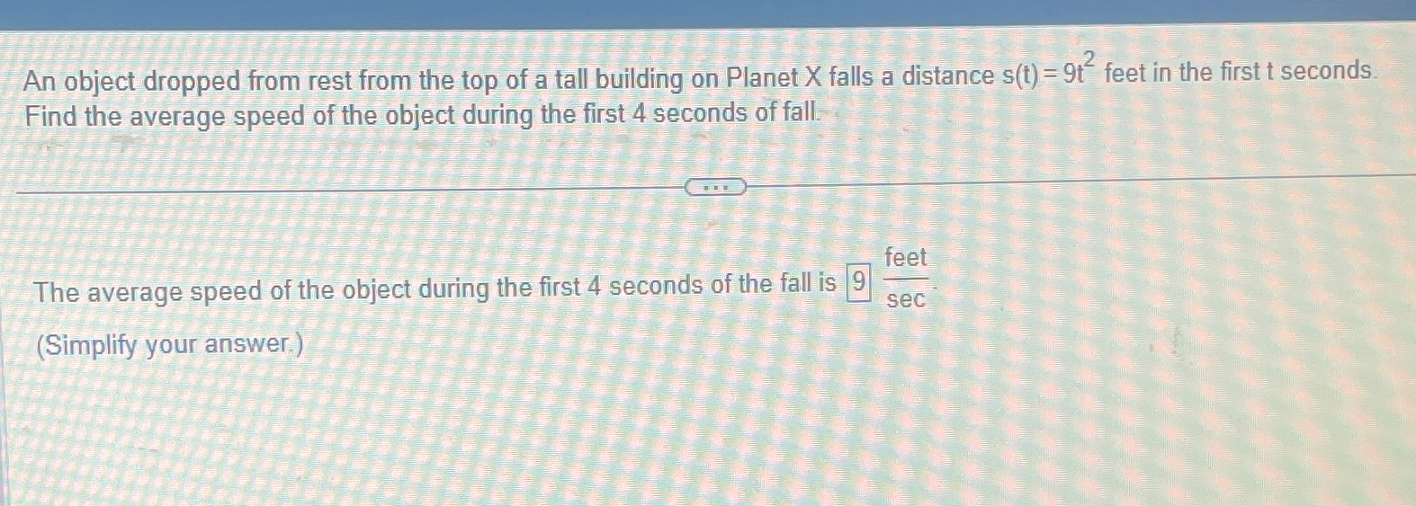 Solved An object dropped from rest from the top of a tall | Chegg.com