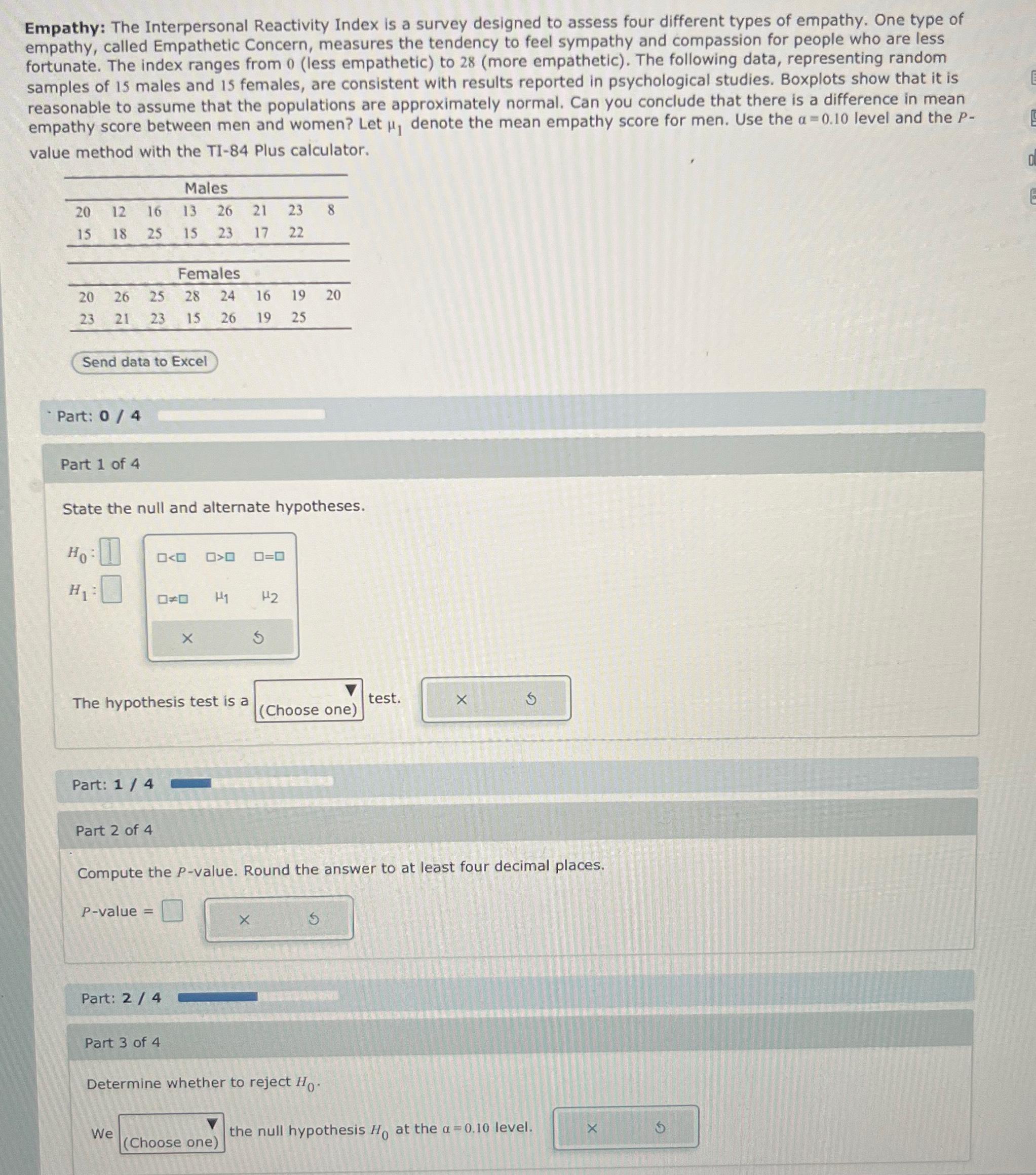 Solved Empathy: The Interpersonal Reactivity Index is a | Chegg.com