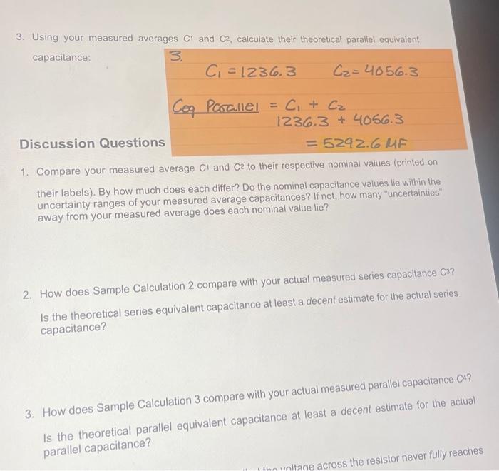 Solved 4. Treat the experimental uncertainty on the average | Chegg.com