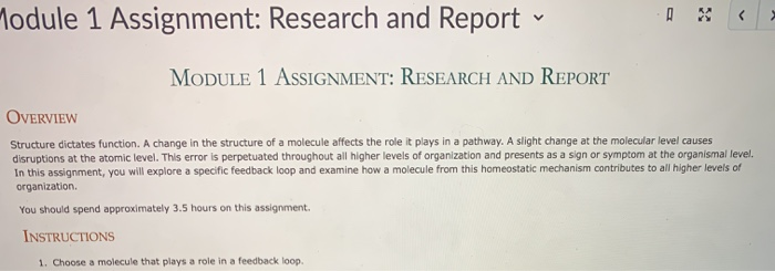 Module 1 Assignment: Research and Report MODULE 1 | Chegg.com