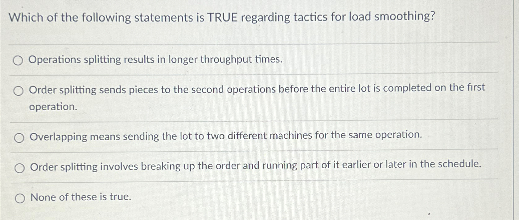 Solved Which of the following statements is TRUE regarding | Chegg.com