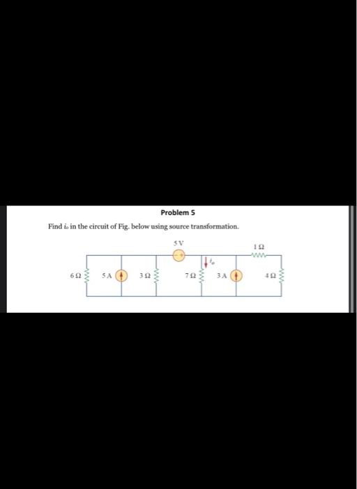 Solved Find io in the circuit of Fig. below using source | Chegg.com