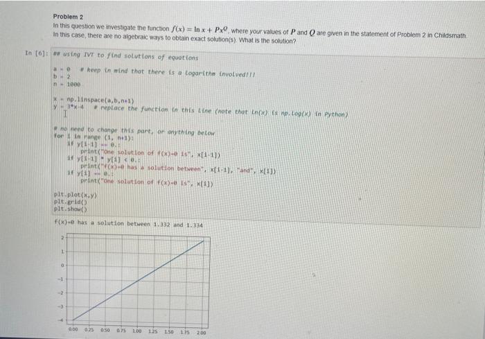 roblem \#2: Your values for this problem are P=4 and | Chegg.com