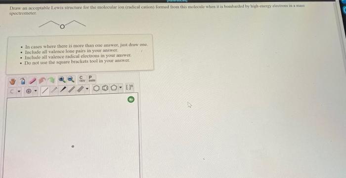 Solved Draw an acceptable Lewis structure for the molecular | Chegg.com