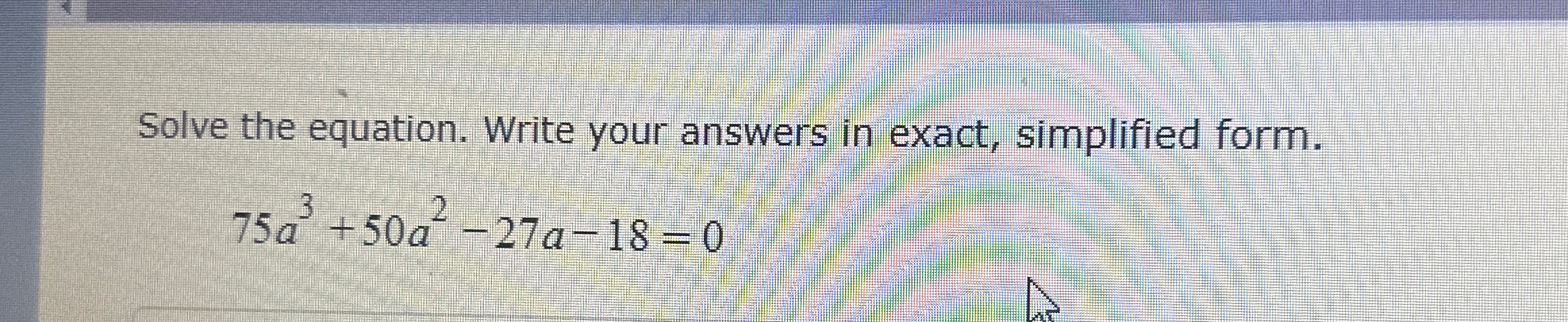 Solved Solve the equation. Write your answers in exact, | Chegg.com