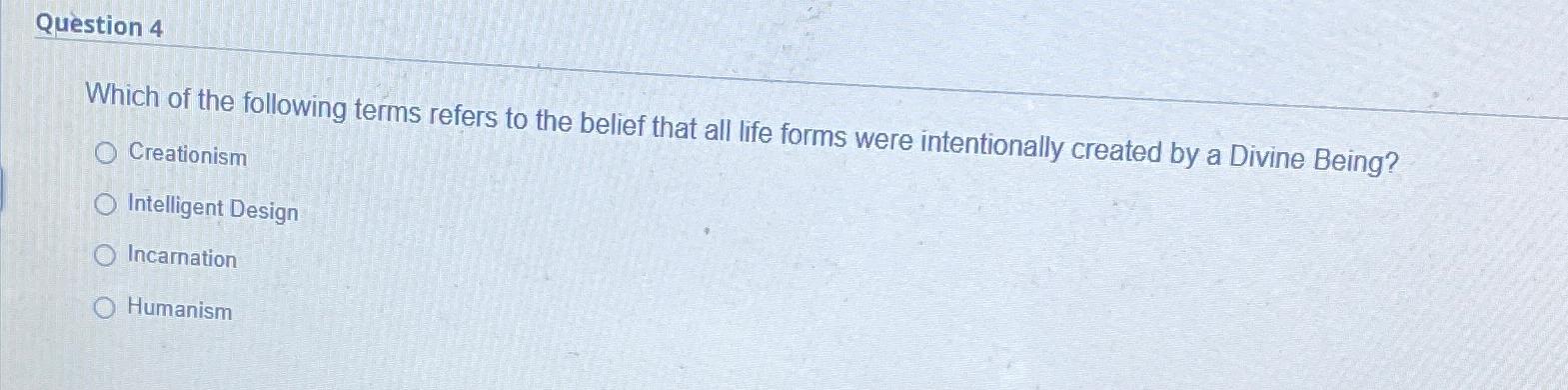 Solved Question 4Which of the following terms refers to the | Chegg.com