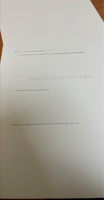 Solved 1. 1.4+Q7 Let n≥3 be nome positise integet. 1. What | Chegg.com