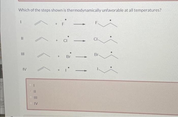 Solved Which of the steps shown is thermodynamically | Chegg.com