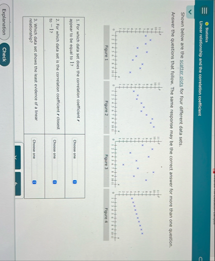 Solved StatheticsLinear relationship and the correlation | Chegg.com