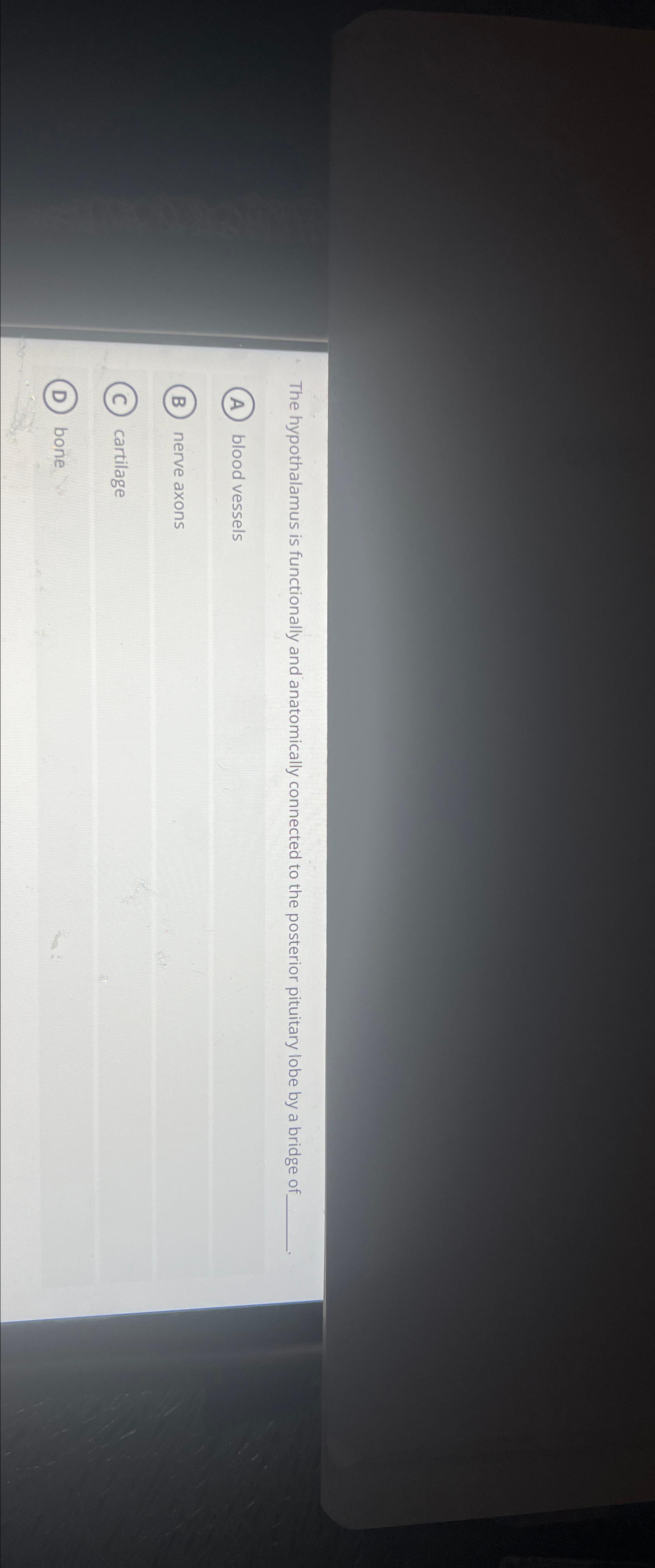 Solved The hypothalamus is functionally and anatomically | Chegg.com