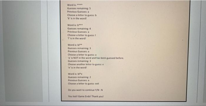 Solved You need to build this game where the user can guess | Chegg.com