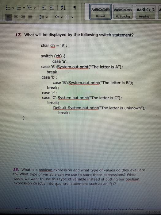 Solved E E AL AaBbCcDdE! AabbCcDd AaBbCcD Normal No Spacing | Chegg.com