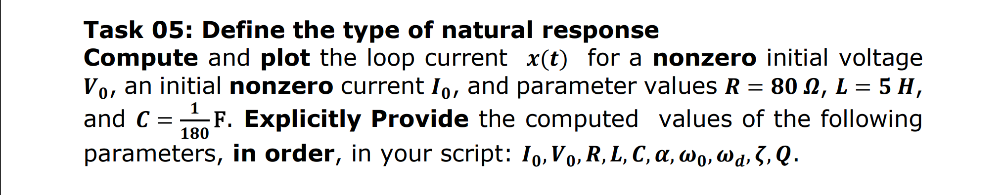 Task 05: Define the type of natural responseCompute | Chegg.com
