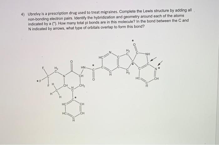 Solved 4) Ubrelvy is a prescription drug used to treat | Chegg.com