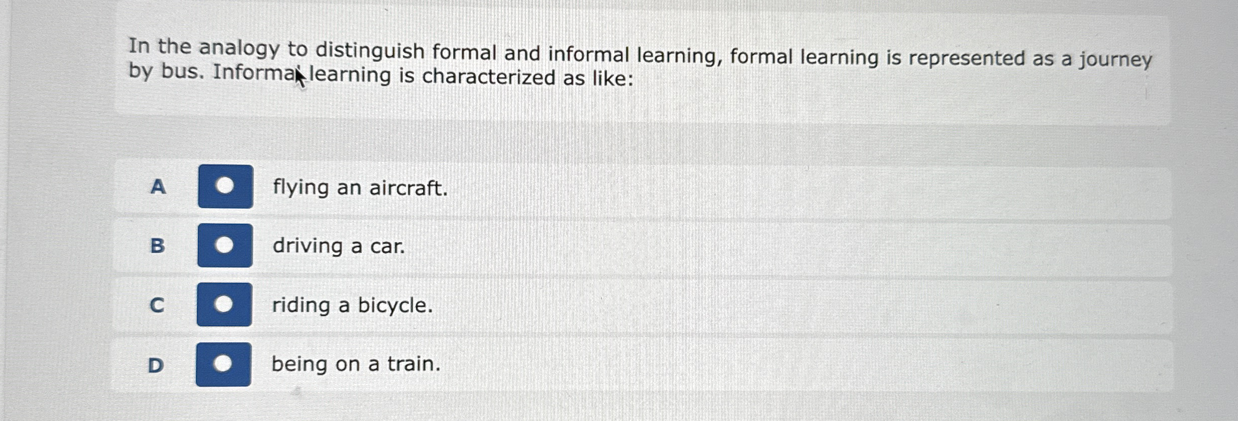 Solved In the analogy to distinguish formal and informal | Chegg.com