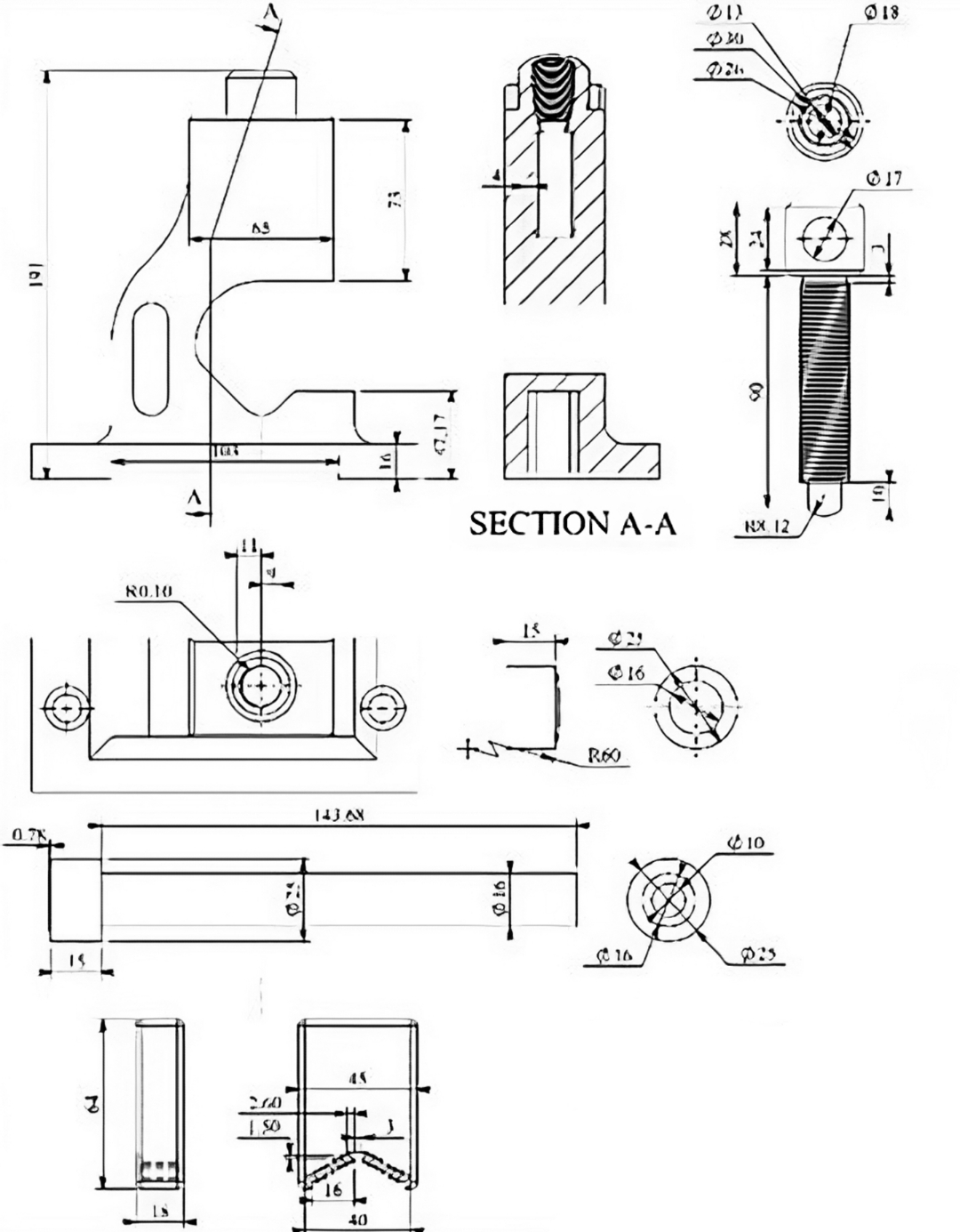 Solved Engineering graphiscs: Use solid works to create each | Chegg.com