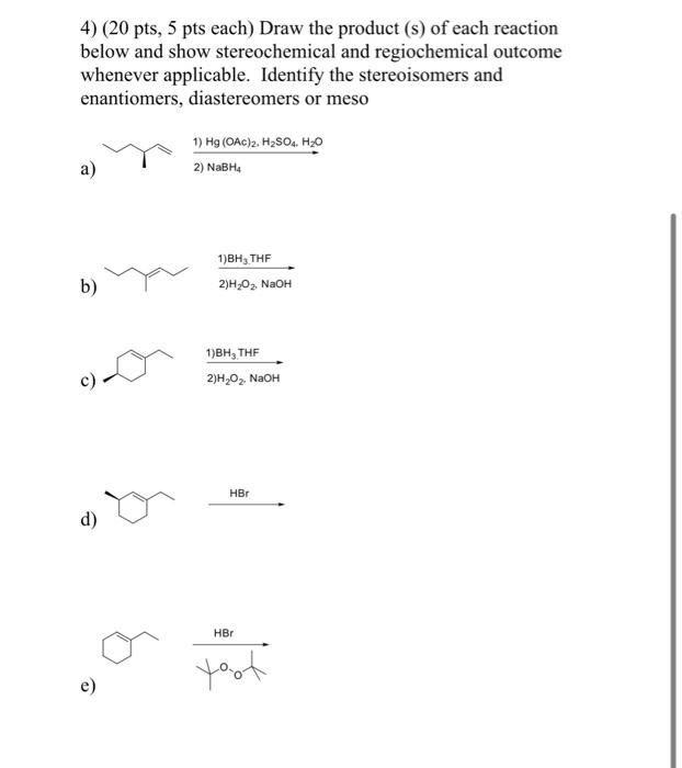 4 20 Pts 5 Pts Each Draw The Product S Of Each