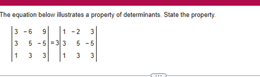 Solved The equation below illustrates a property of | Chegg.com