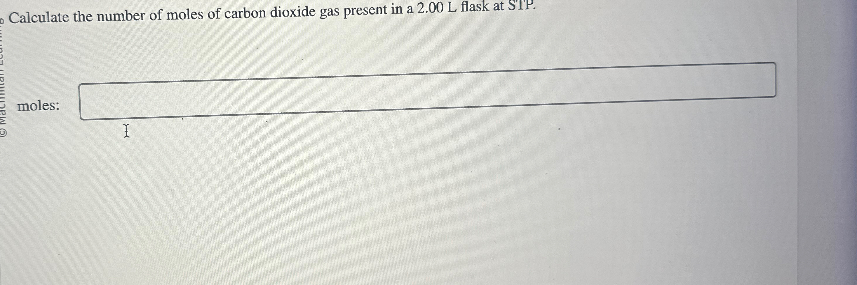 Solved Calculate the number of moles of carbon dioxide gas | Chegg.com